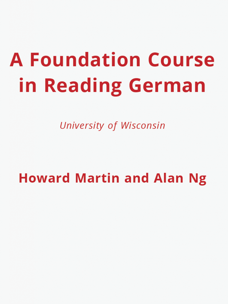 A Foundation Course in Reading German – Simple Book Publishing